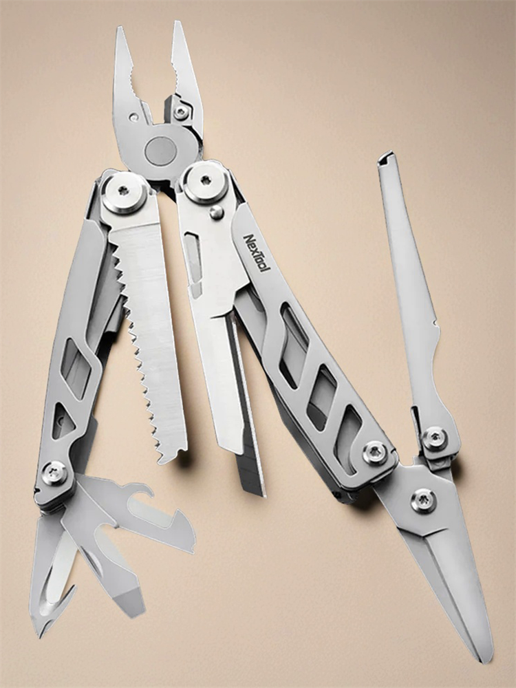 NeXTool Мультитул пассатижи NexTool Flagship Pro NE20232A (Blade Replace) со сменным лезвием серебристый