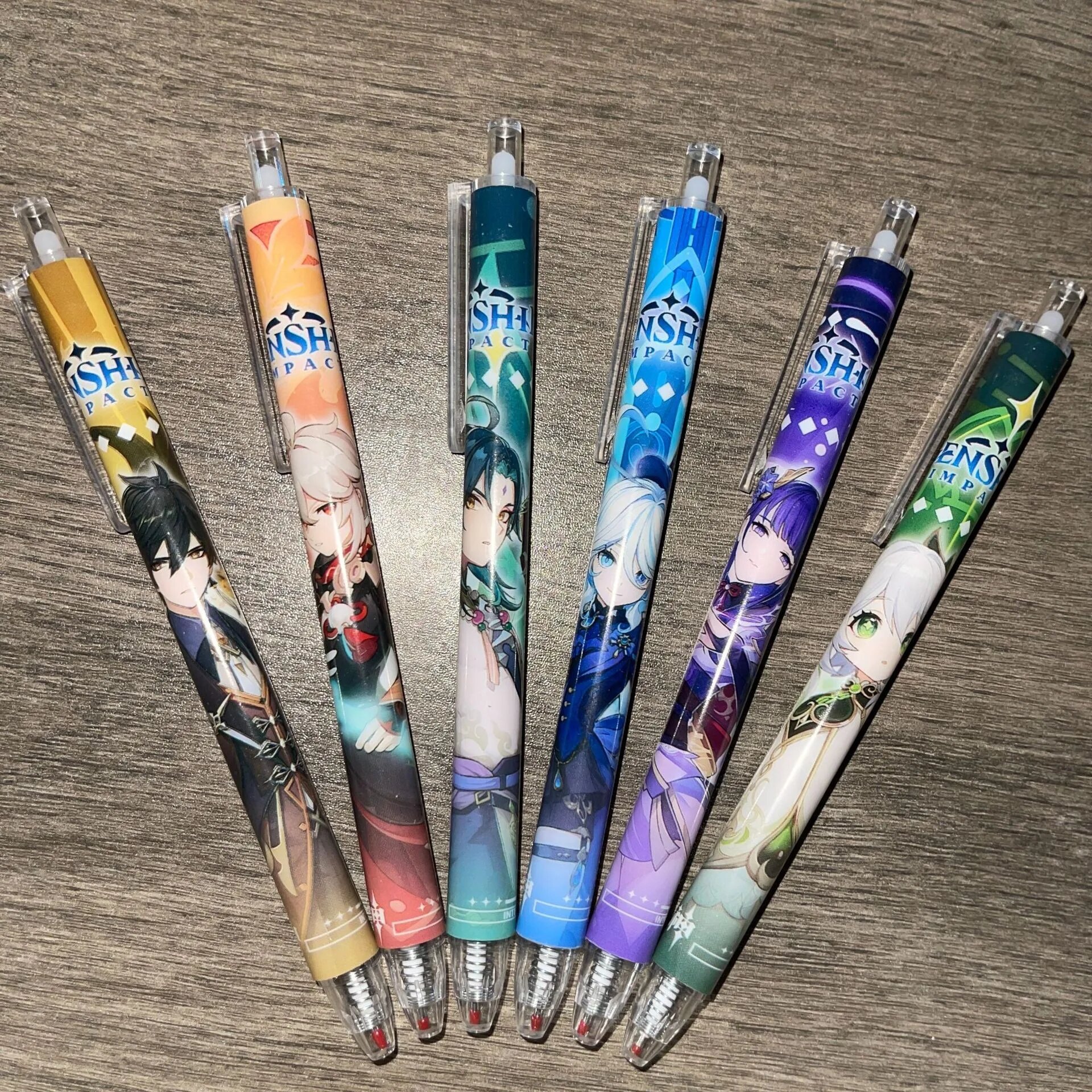 Bandai Genshin Impact гелевые ручки B