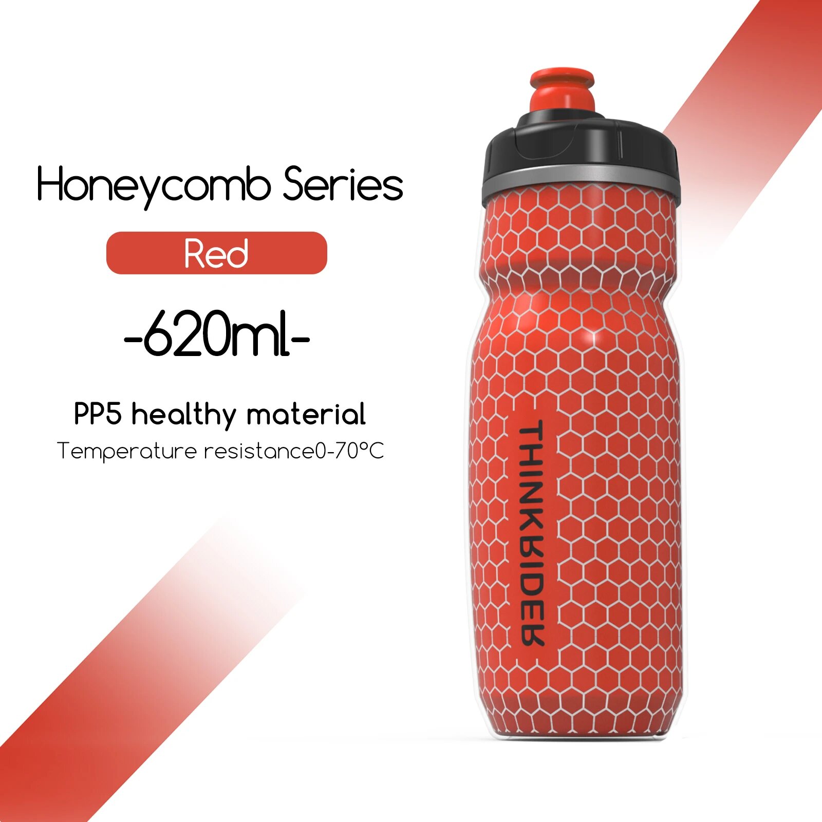 ThinkRider Фляга для велоспорта 620 мл, Red