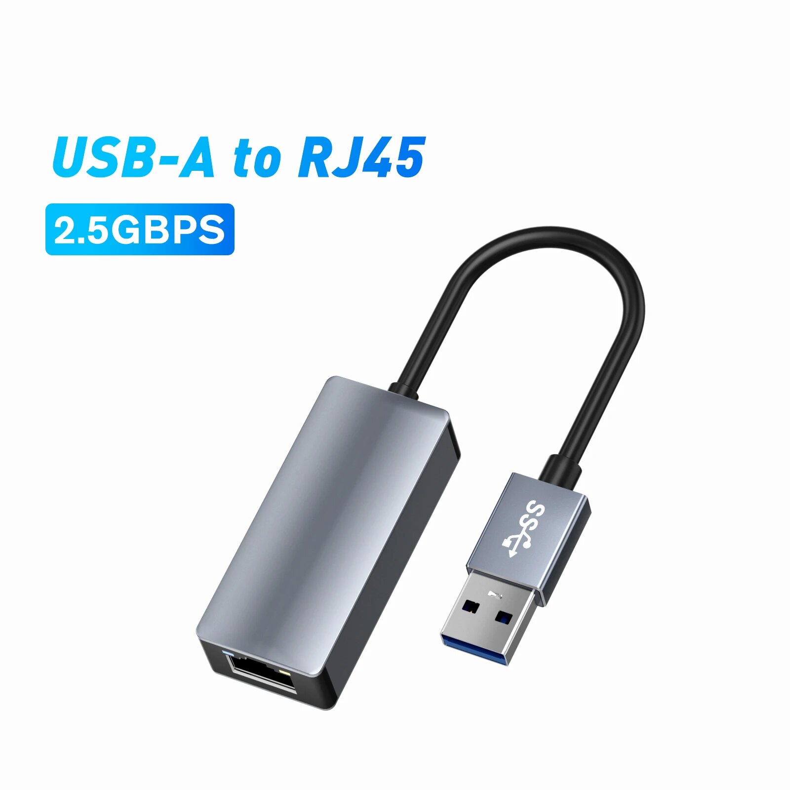 USB-A to RJ45 2.5Gbps адаптер Ethernet USB3.0