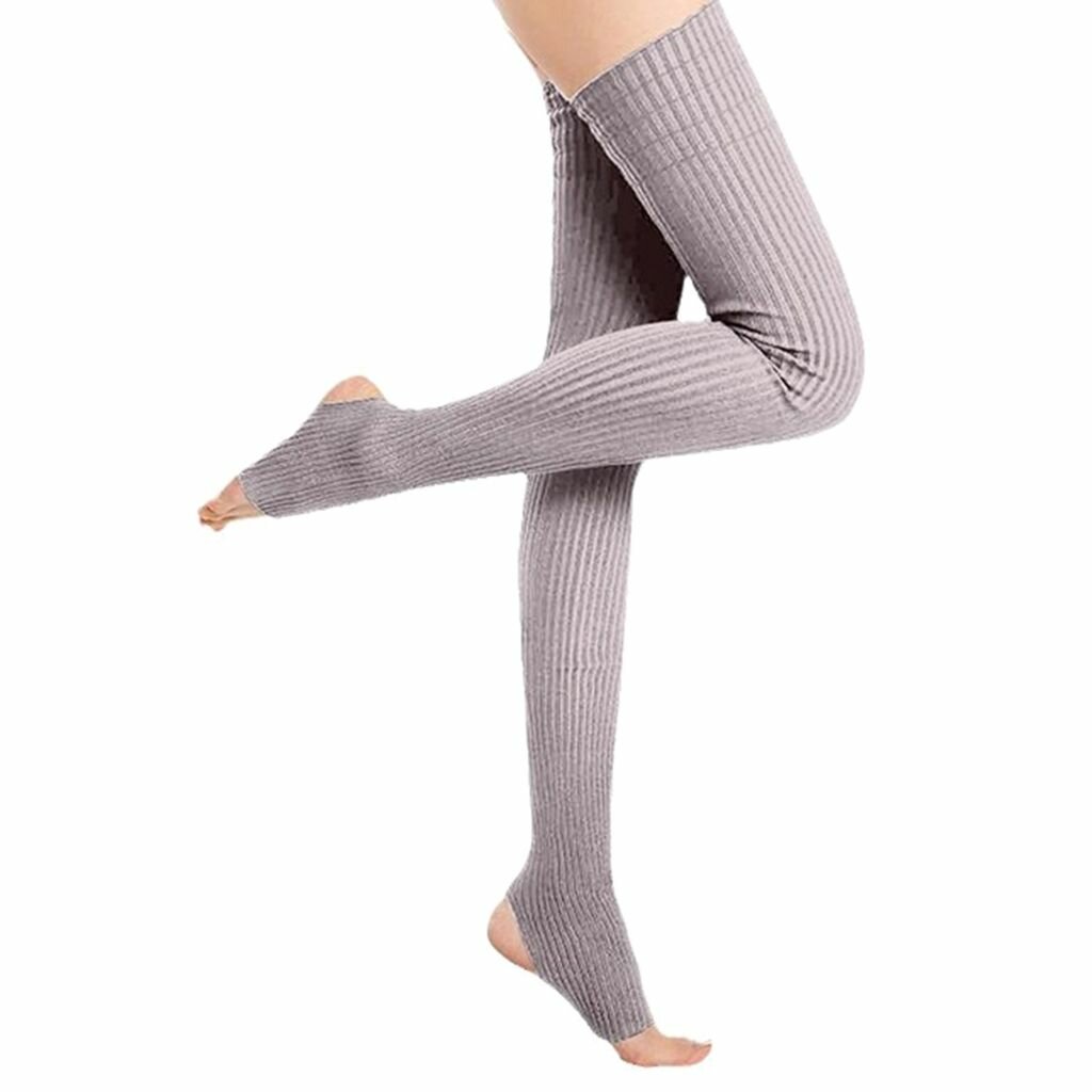 Носки для латиноамериканских танцев, Балетные Для Йоги, Теплый Чехол Ног-Серый