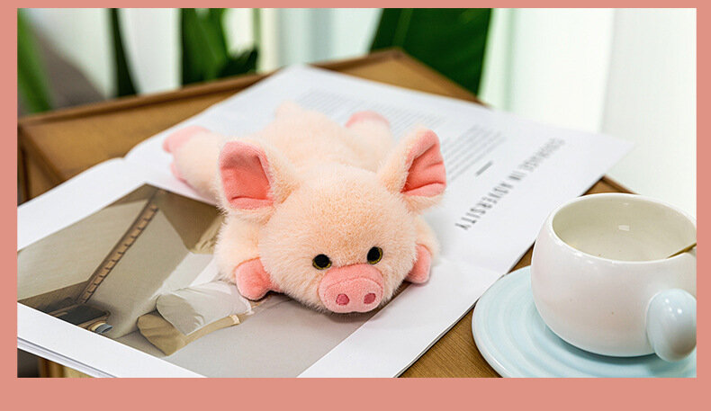 Плюшевый брелок-игрушка в виде бегемота, слоненка, медведя и розовой свинки для украшения рюкзака, подарок для девочек