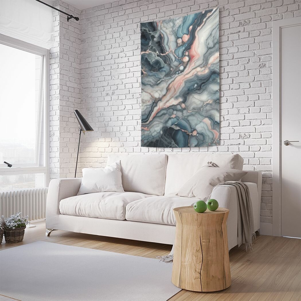 Вертикальное фотопанно на стену JoyArty "Мраморное панно", из ткани, 100х150 см