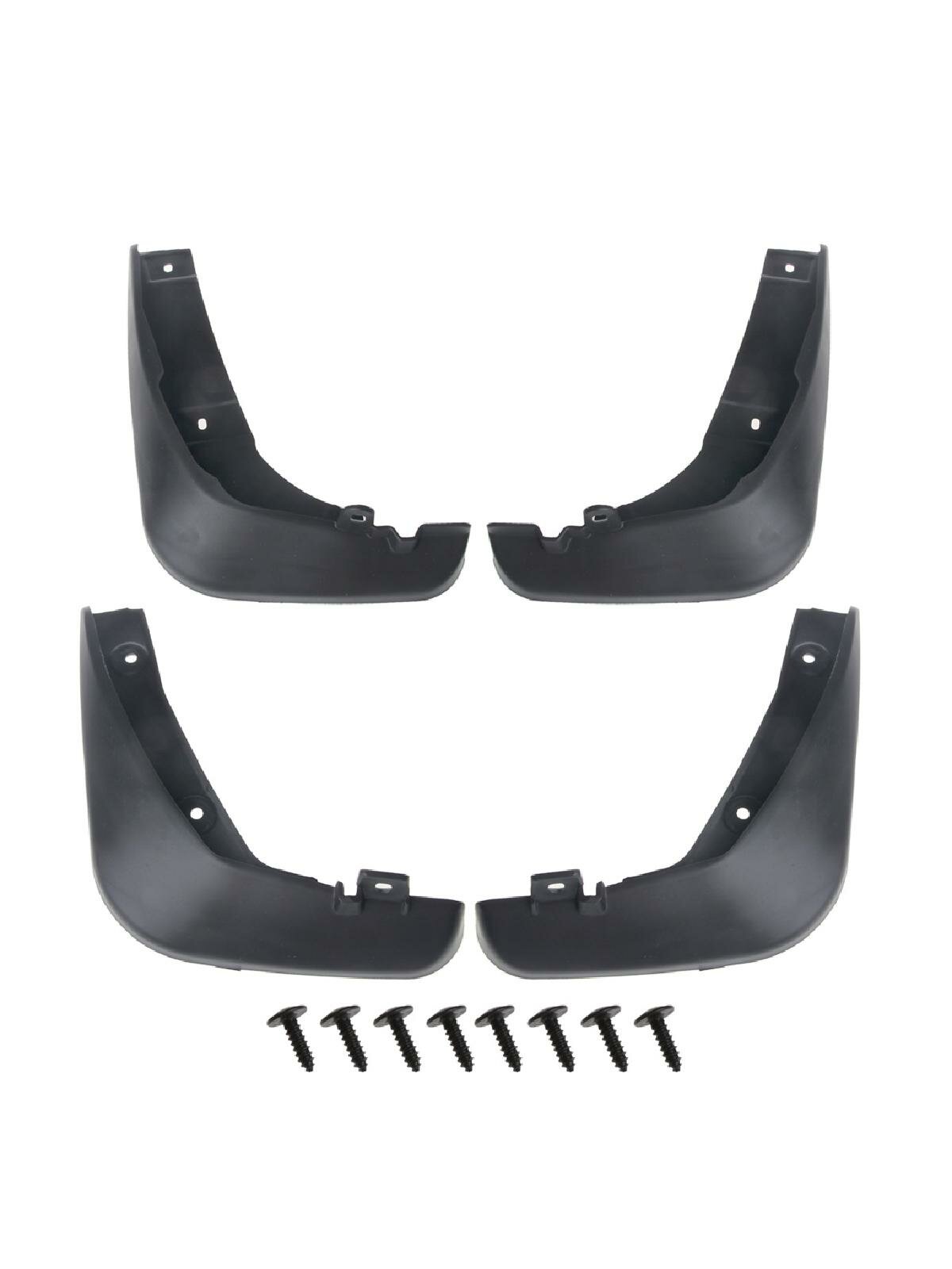 Комплект из 4 штук мягких резиновых брызговиков Mazda 6 Atenza-черный