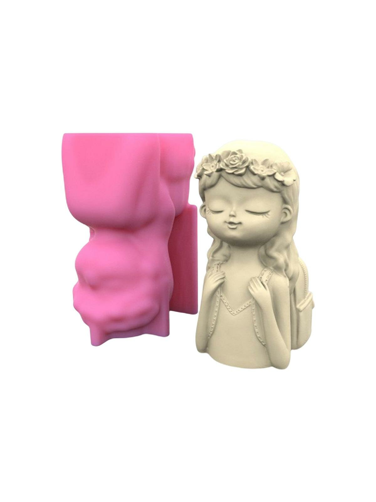 Бетон цемент эпоксидная смола рюкзак девушка сочный цветочный горшок плесень C202