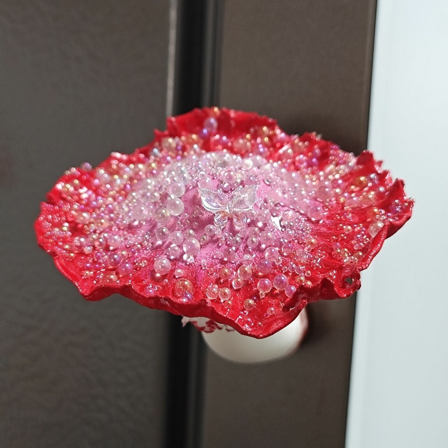 3D магнит на холодильник из смолы в виде гриба, художественный держатель для ручек, наклейка для декора комнаты, полностью ручная работа