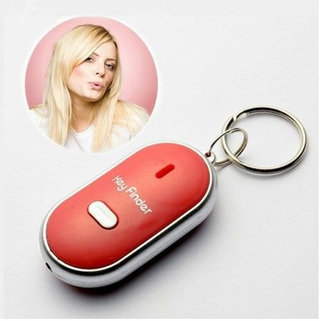 Брелок с подсветкой отзывающийся на свист / Брелок для поиска ключей, издает звуковой сигнал / Реагирует на свист