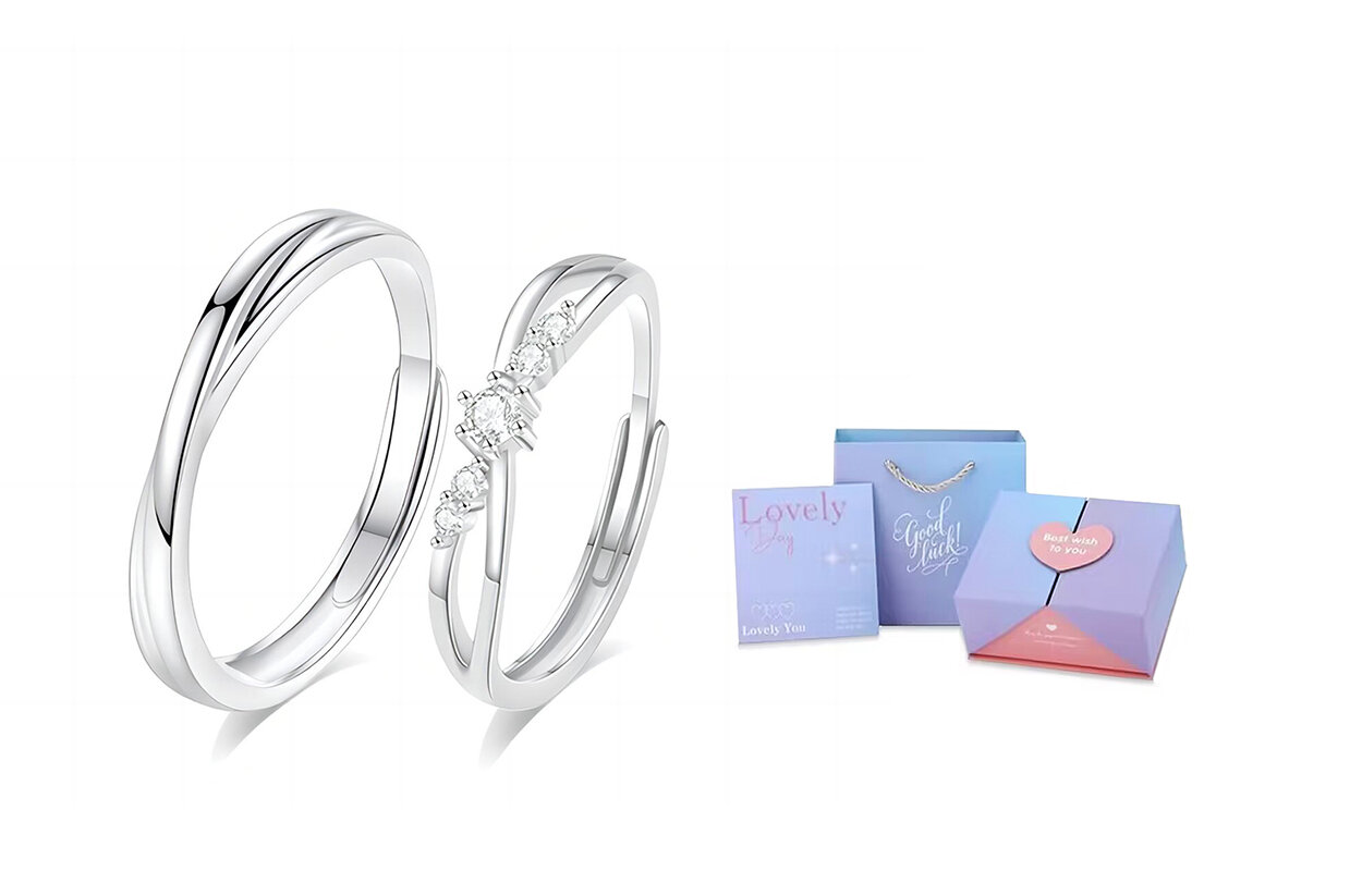 Кольцо переплетенное, искусственный камень