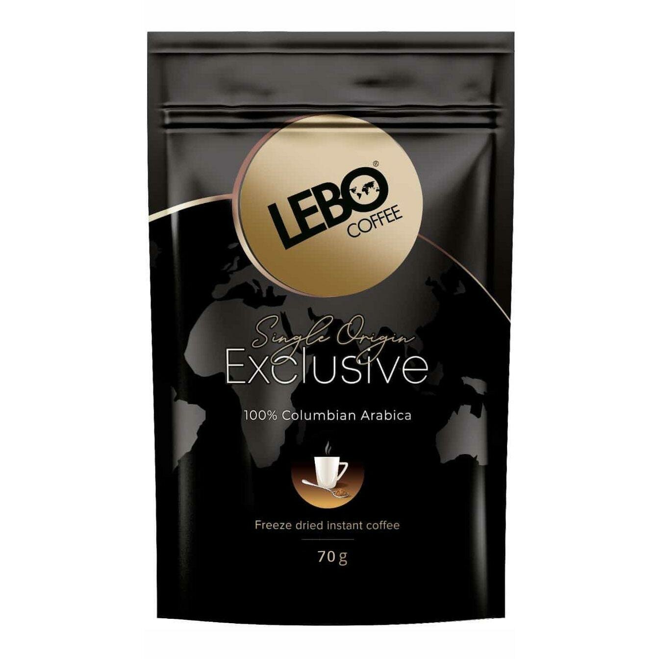 Кофе LEBO Exclusive MC-00017932, растворимый, сублимированный, арабика, 70г