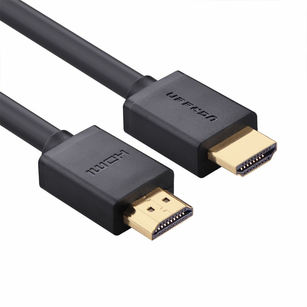 Кабель UGREEN HD104 (30115) HDMI 4K@60Hz Cable Male to Male. Длина: 0,5м. Цвет: черный