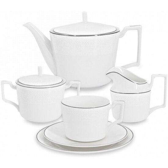 Чайный сервиз Anna Lafarg "Айвори" 21 предмет на 6 персон AL-22-013/21-E5