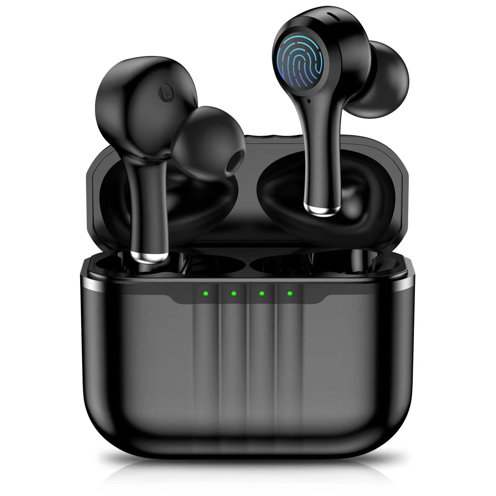 Черные беспроводные наушники Bluetooth с шумоподавлением ENC, водонепроницаемые, батарея 30 часов для спорта —