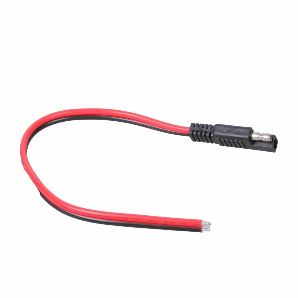 Кабельное соединение со штекером SAE с одной головкой, удлиненный кабель-адаптер 14AWG-30 см