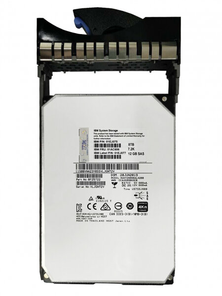 Жесткий диск IBM 01EJ077 8Tb 7200 SAS 3,5" HDD