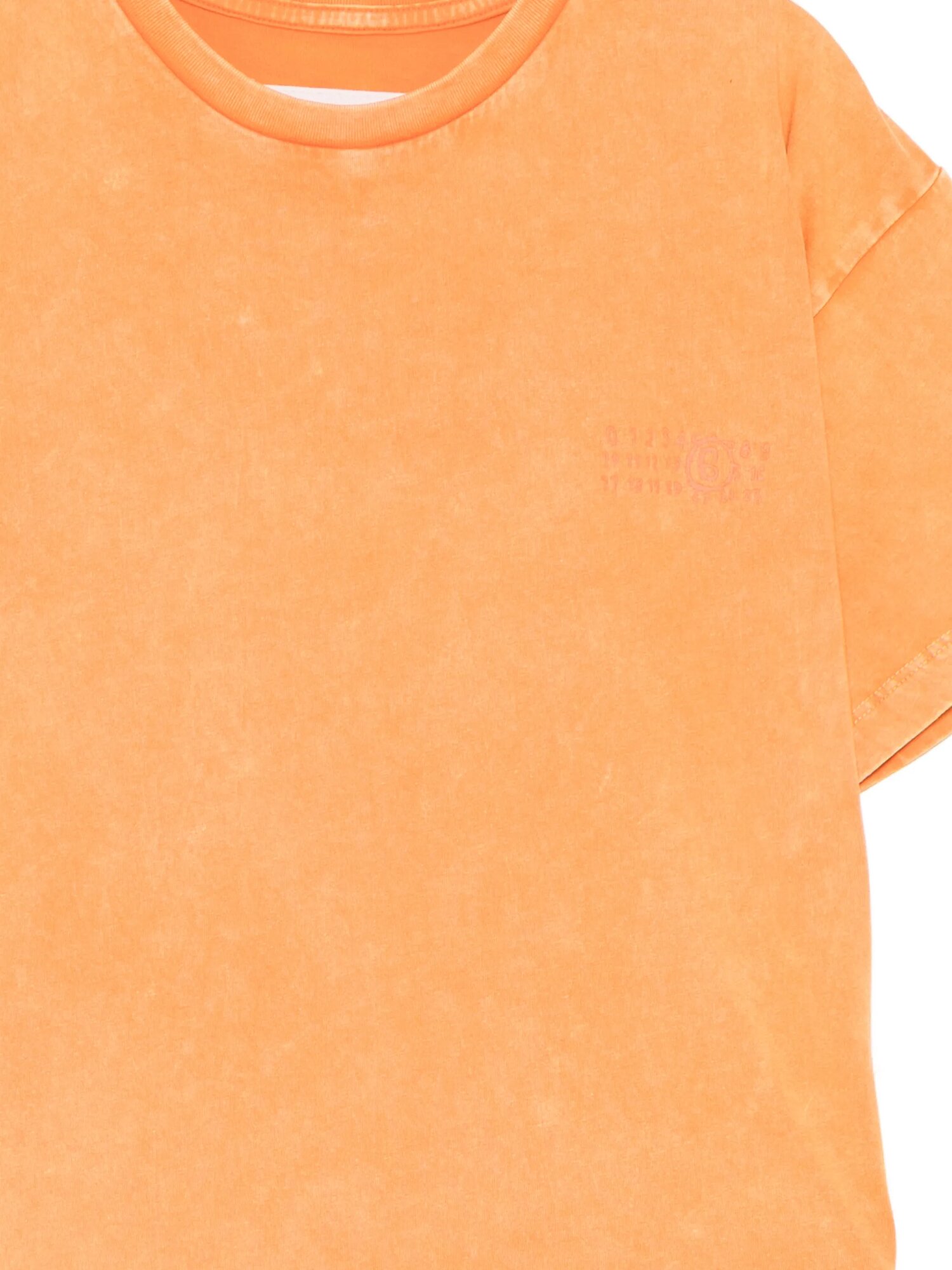 Футболка MM6 Logo-print T-shirt, размер 16 лет, оранжевый — фото 1