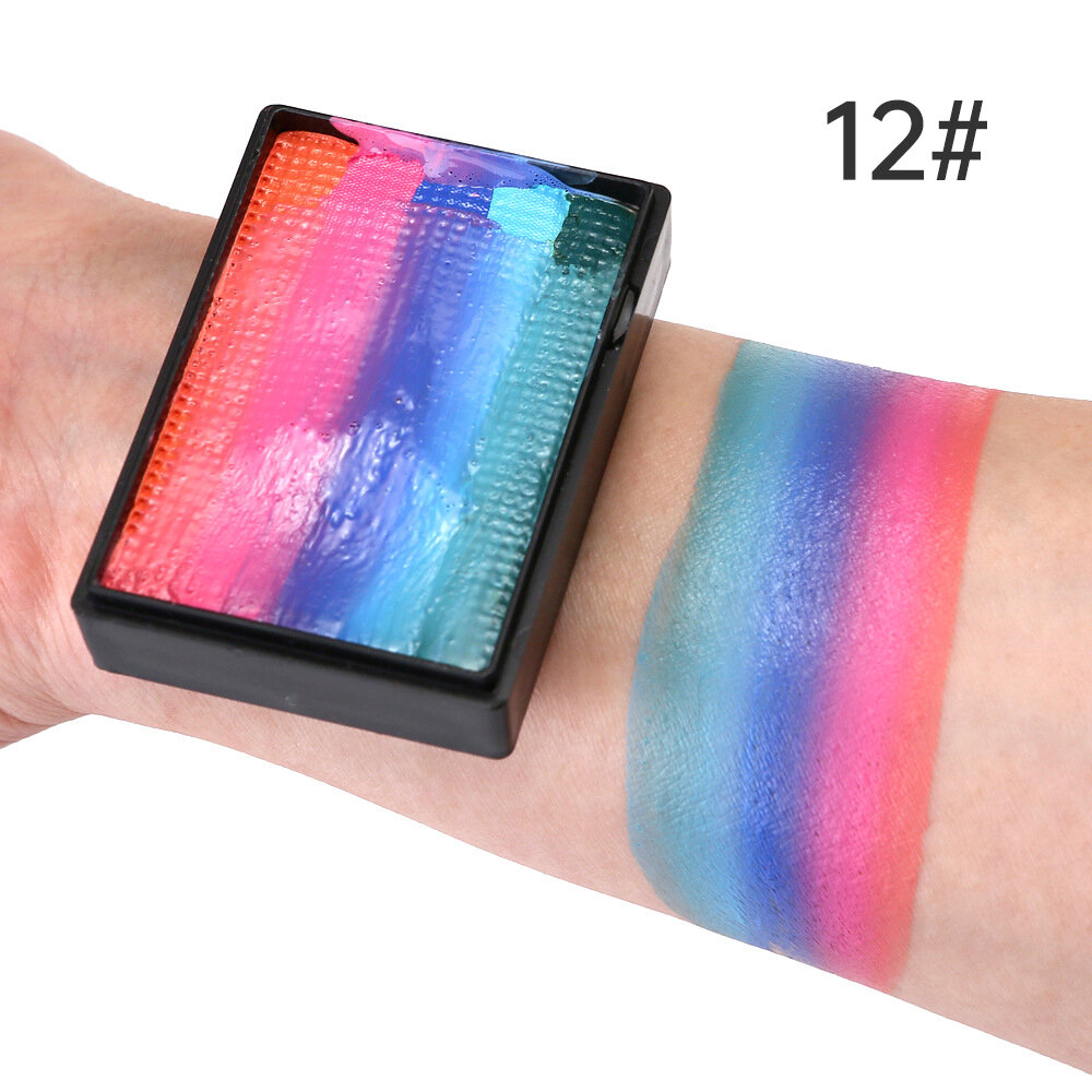 Палитра красок для лица и тела, сплит-кейки, проф. уровень, на водной основе, гипоаллергенно