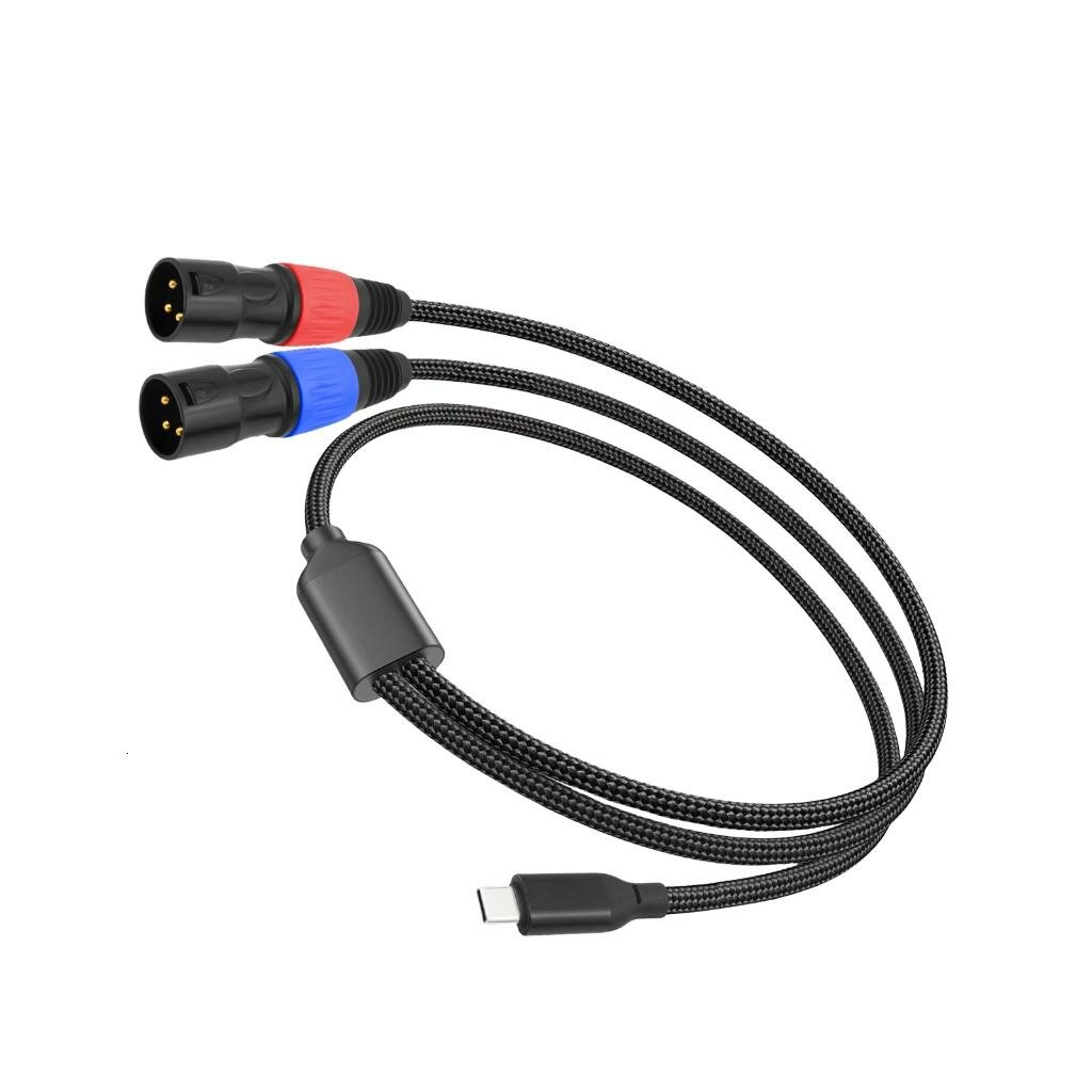 USB-C — двойной 3-штырьковый аудиокабель, 2m