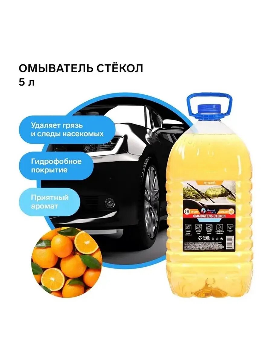Освежающий летний омыватель стекол с ароматом апельсина