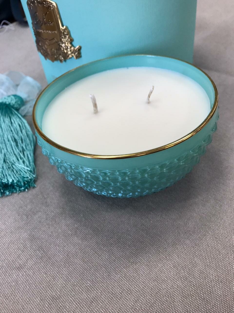 Свеча ароматическая Cote Noire Blue Round Art Deco