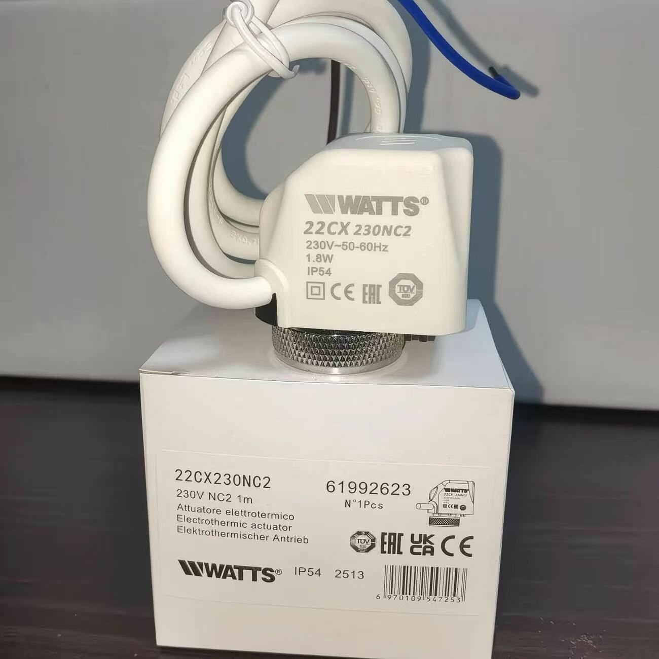 Термопривод WATTS 22CX NC2 230В М30х1.5