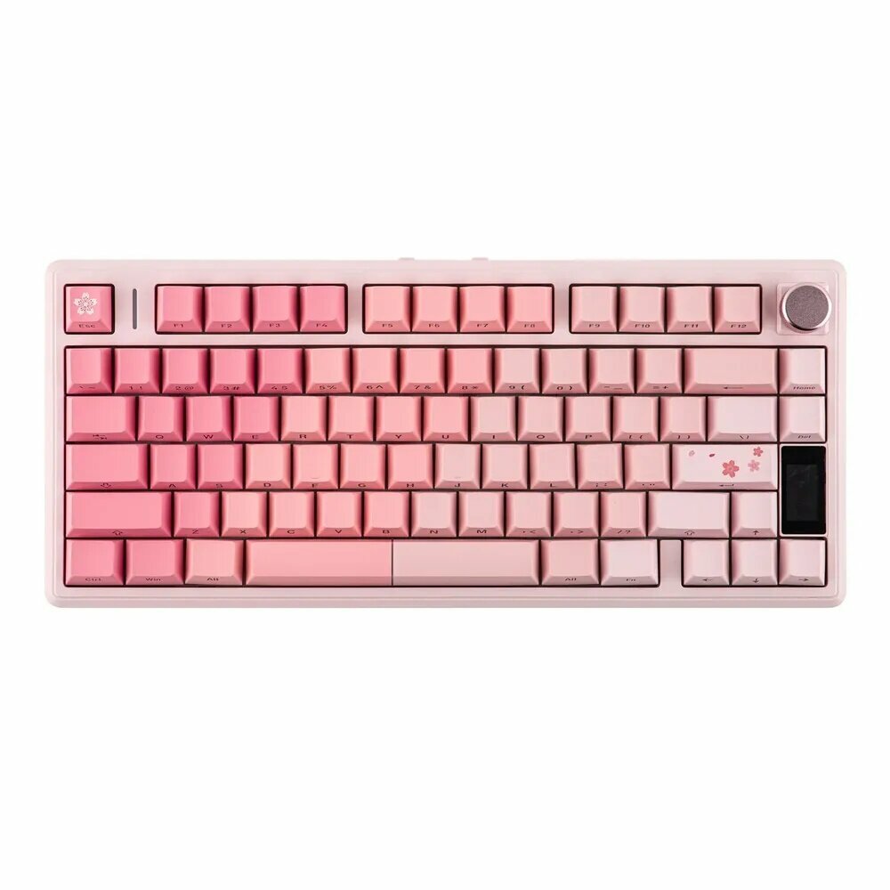 EPOMAKER Игровая клавиатура беспроводная EPOMAKER TH80 V2 PRO US Version-Pink, (Epomaker Creamy Jade), Английская раскладка, розовый