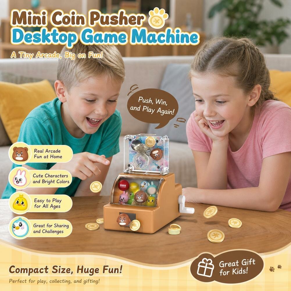 Настольная игровая приставка Push coins, интерактивные игрушки для родителей и детей