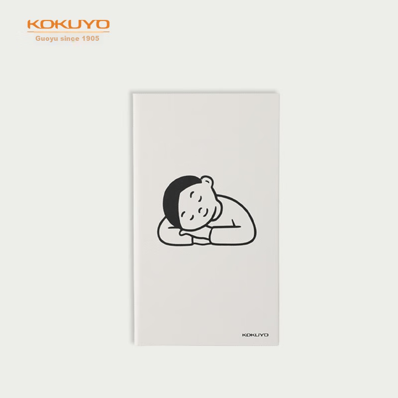 KOKUYO Lightweight Notebook, Noritake Designer Collaboration Travel Journal, 4mm Grid, 40 Sheets White, WSG-NB2XY4W