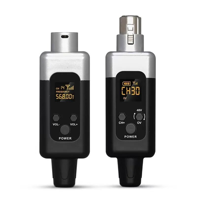 Беспроводной микрофонный конвертер 2.4G, XLR, передатчик и приемник, для динамических микрофонов, гитарный приемник, адаптер передачи