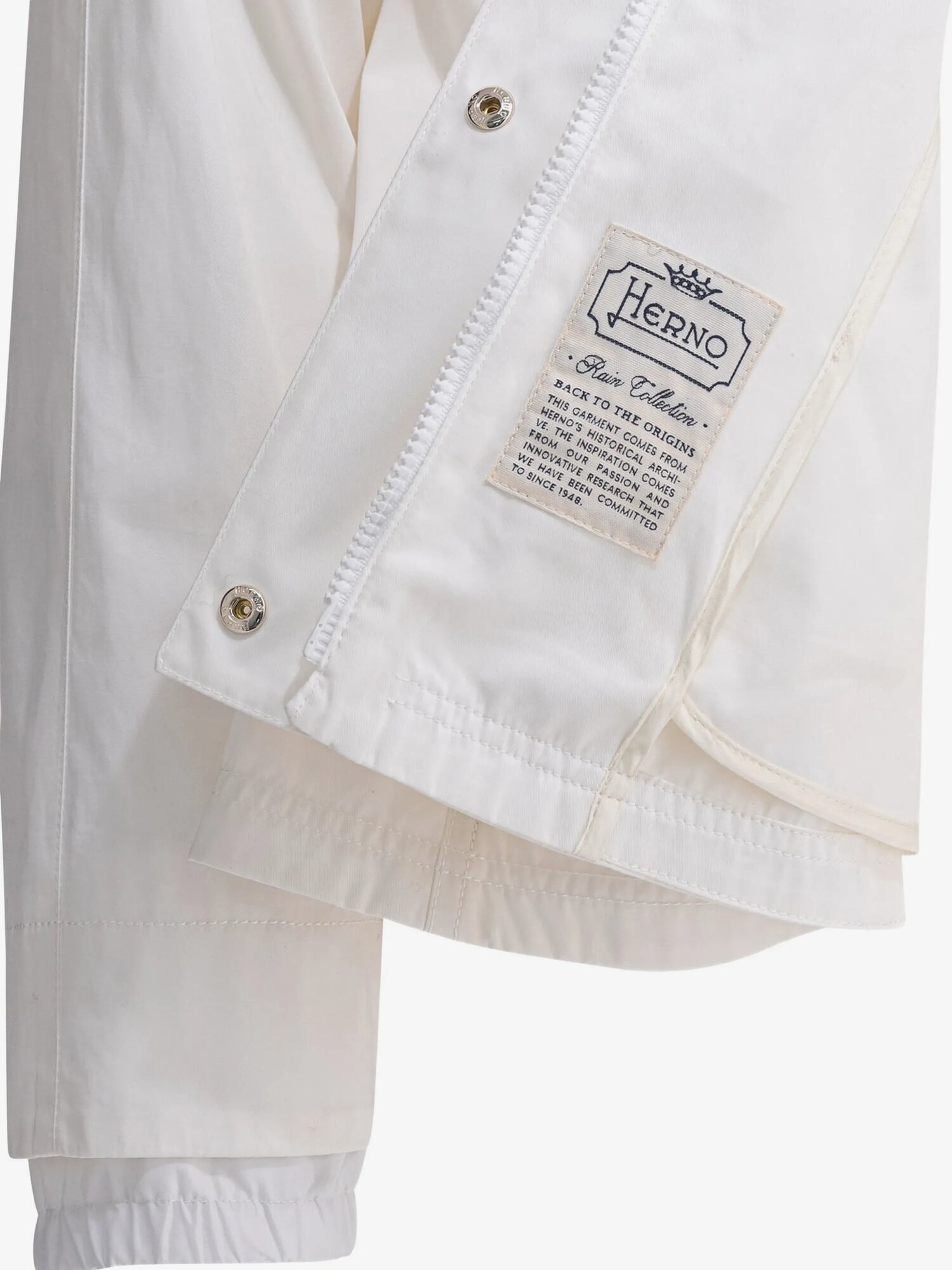 Накидка Herno High-neck panelled cape, размер 40, бежевый/белый — фото 1