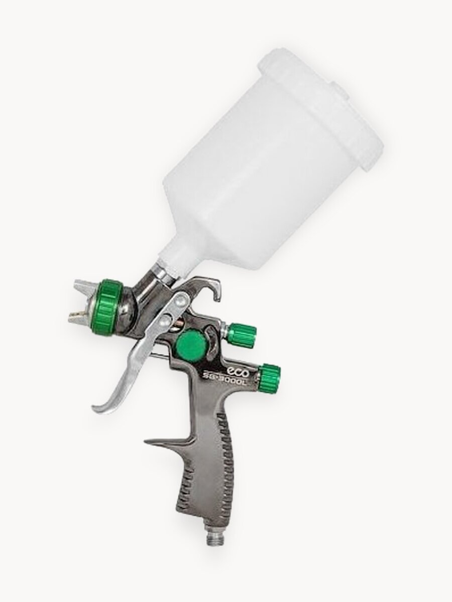 Краскопульт пневматический ECO SG-3000L, LVLP, сопло ф 1.4 мм, верхний бак 600 мл (EC1532-14)