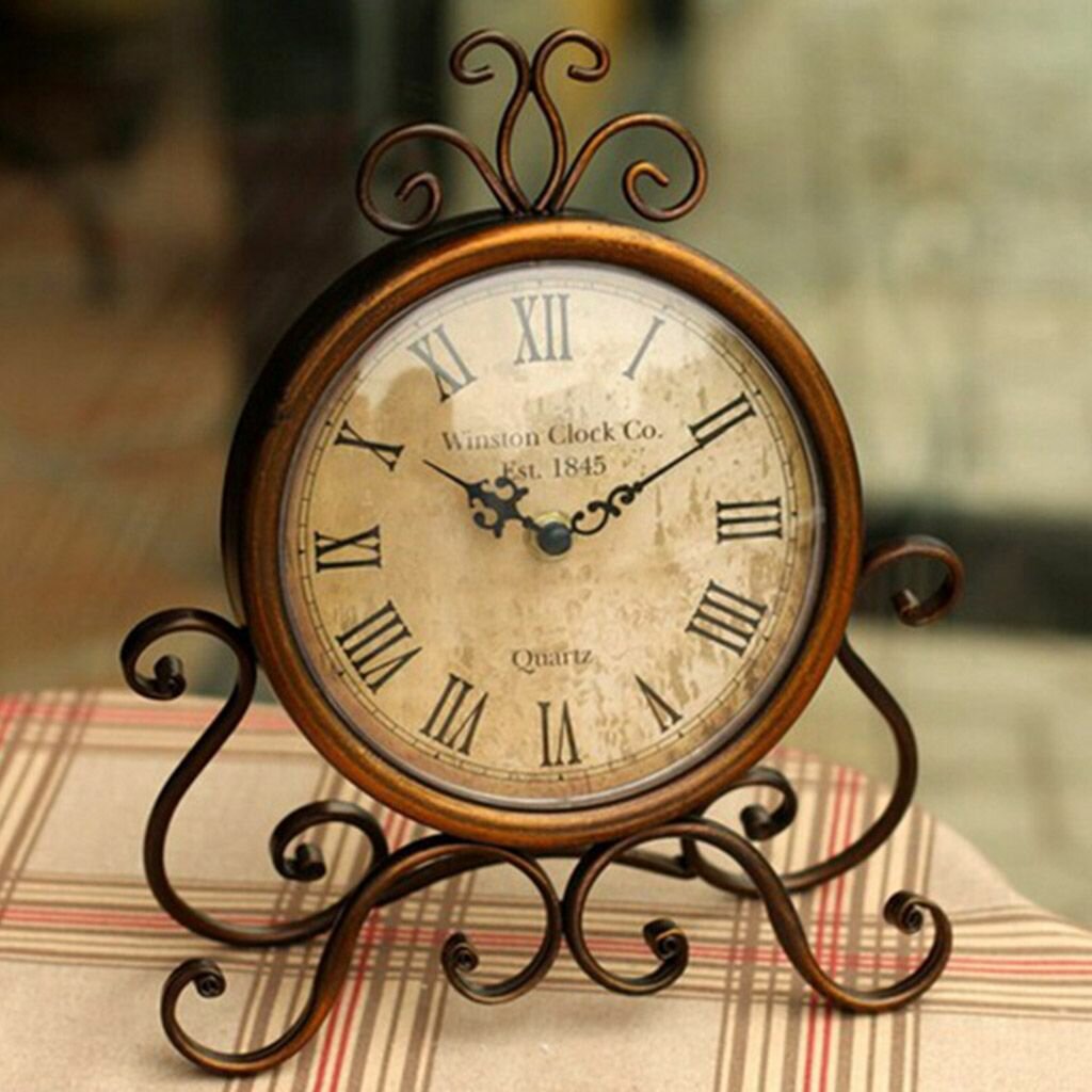 Часы настольные "Старинные", железные, пластиковые, водонепроницаемые