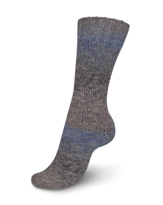 Merino Yak Color /Мерино Як Колор/ пряжа Regia Premium, 4 нитки, MEZ, 9801640 (08516, stormy sky color (грозовое небо), серый/синий/черный)