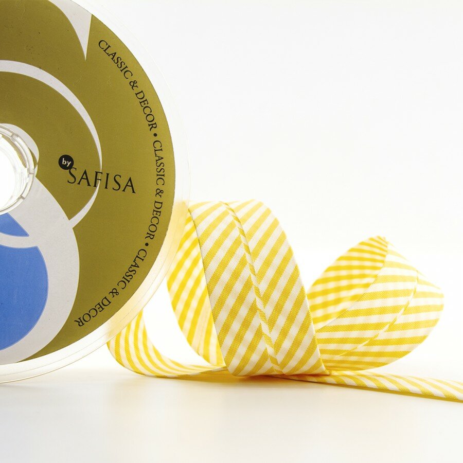 Косая бейка с рисунком SAFISA, арт.6282, 30 мм, 25 м, цвет 22