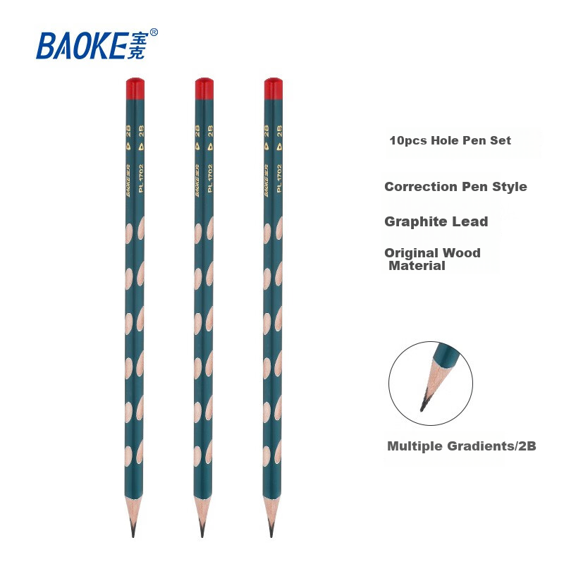 BAOKE (BAOKE) PL1701 Отдырка карандаш HB треугольник прутник карандаш студент каллиграфия ручка детский коррекция позы