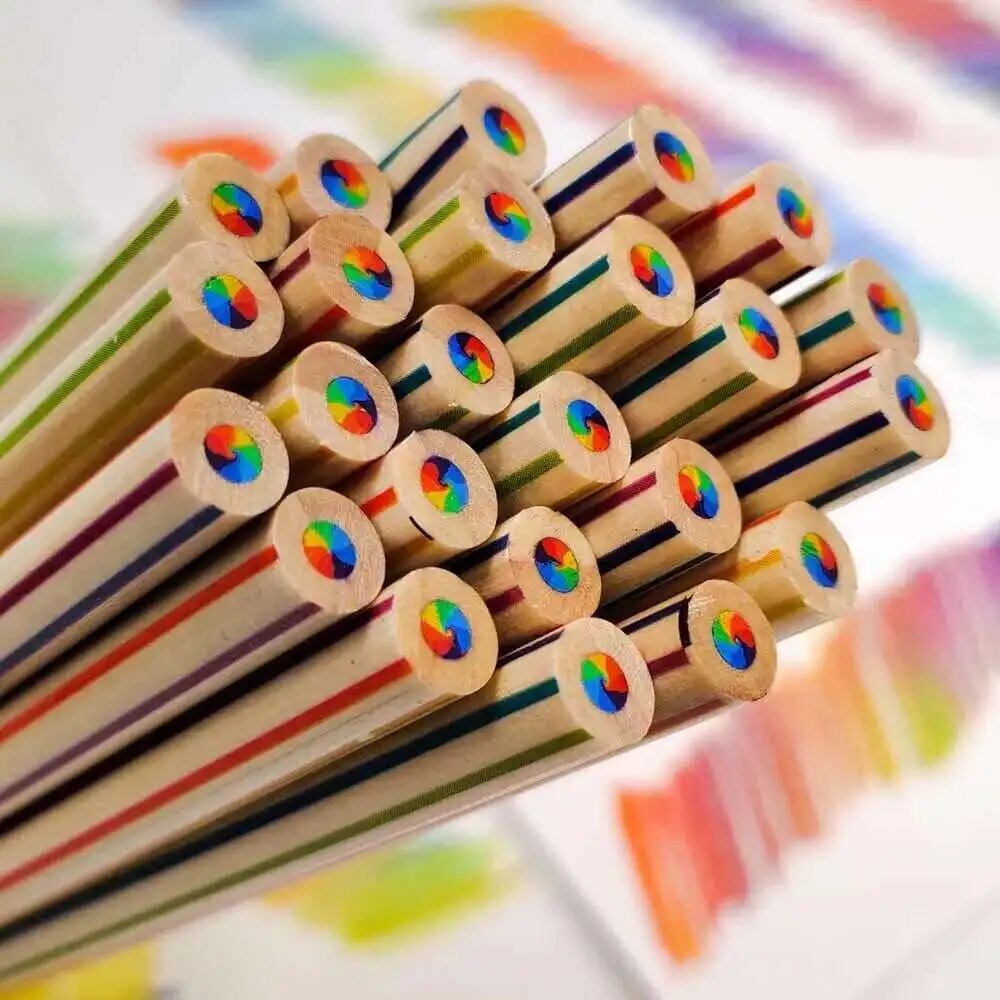 Радужный карандаш HB, 7 цветов, 1 pcs Color A