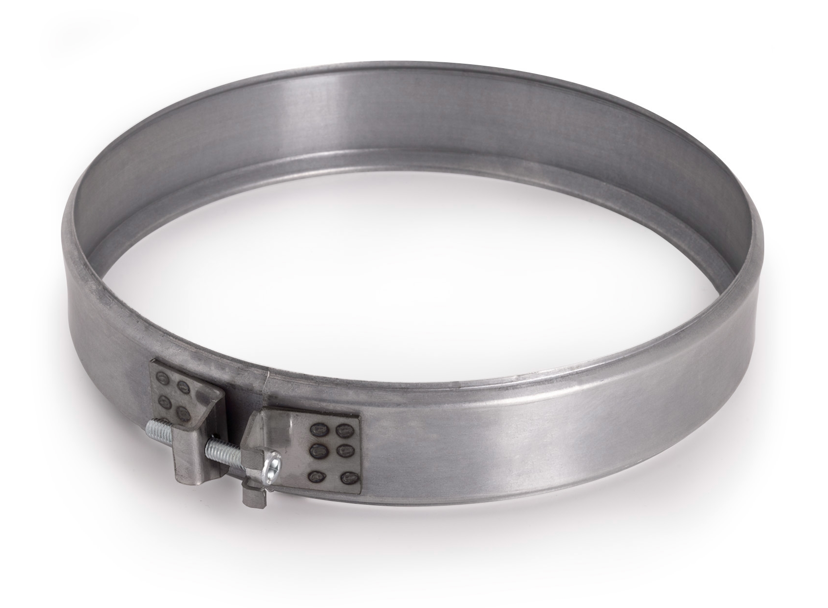Хомут обжимной Сталь Мастер для дымохода, из оцинкованной стали толщиной 0.5мм, серебристый, диаметр 220мм / строительство и ремонт