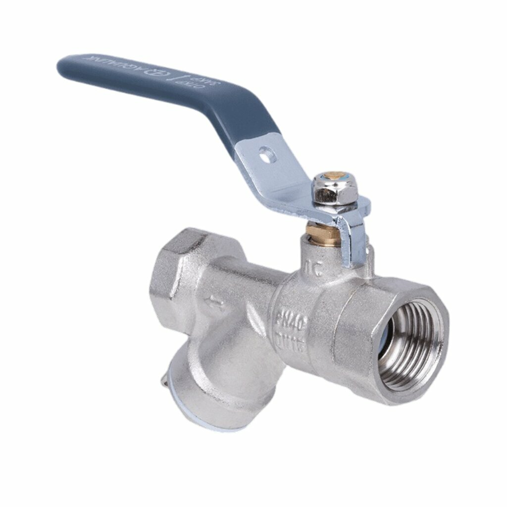 Кран для воды, 1/2', г-г, с фильтром, ручка, AquaLink