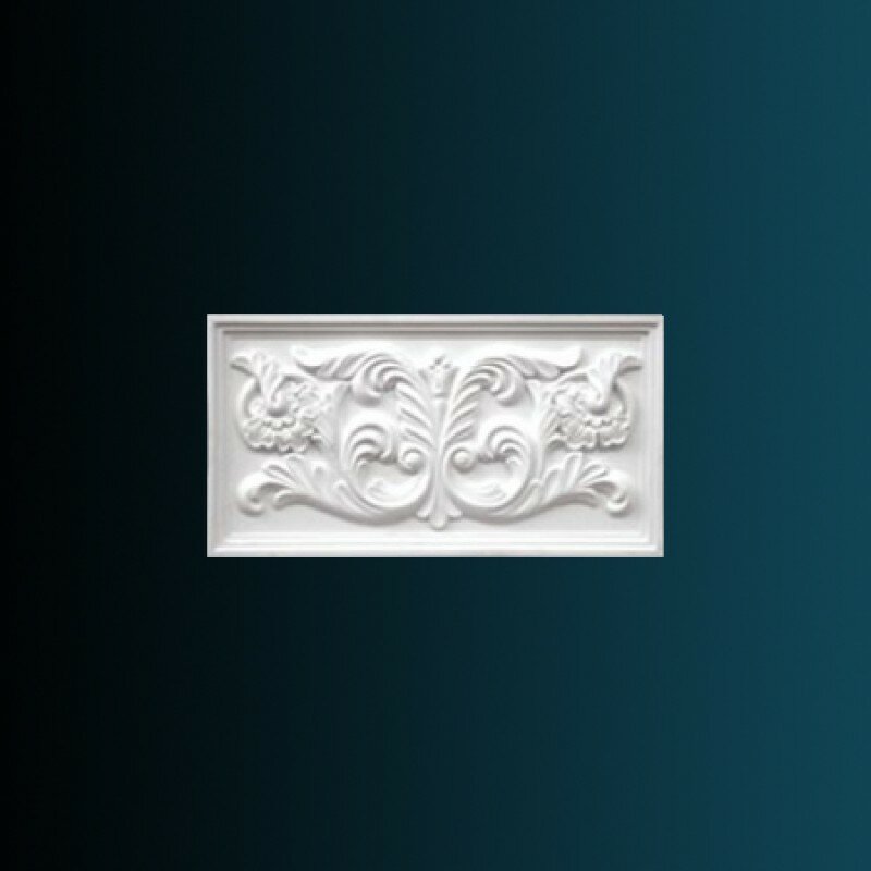 Орнамент Перфект K4023 полиуретановый 24*45*3см белый 1 штука