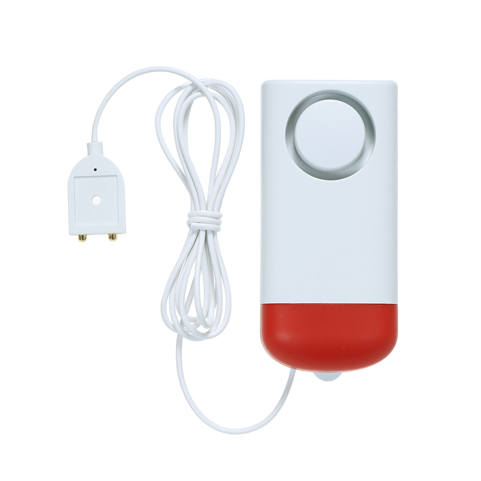 Датчик утечки воды 433МГц беспроводной автономный детектор проникновения воды с локальным звуковым сигналом тревоги для системы безопасности дома, 1 шт, размер 9.7*4.5*2.3 см, вес 74 г, напряжение 3В, батарейки 2*AAA 1.5В included, дальность передачи