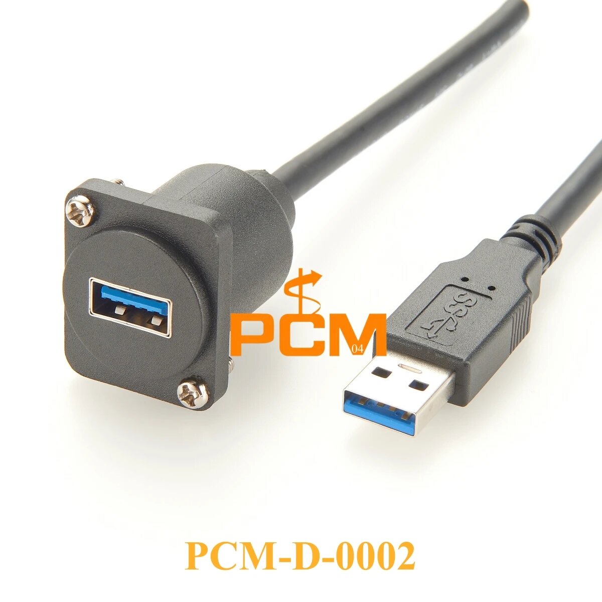 USB 3.0 "мама-папа" кабель для патч-панели, 0.6M