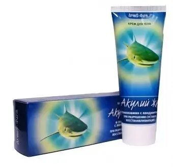 Акулий жир и Глюкозамин с хондроитином Крем для тела 75 мл 1 шт