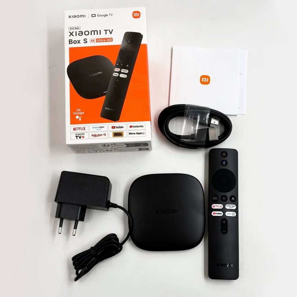 ТВ-приставка - медиаплеет Xiaomi TV Box S (3rd Gen - 3го поколения) 4K Ultra HD (MDZ-32-AA), Глобальная версия