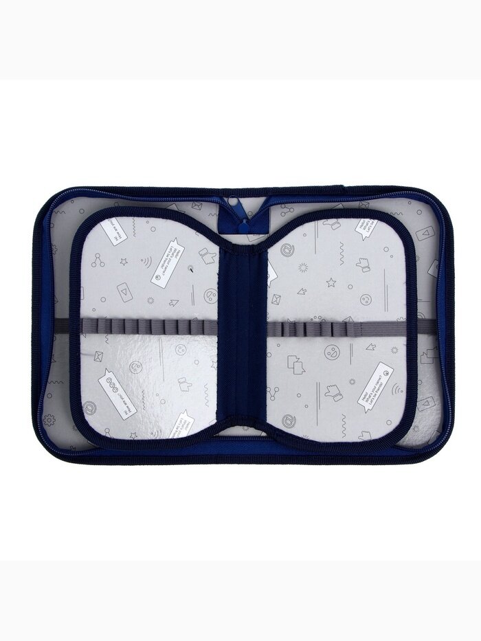 Пенал 3 секции, вкладка внутри, 140 х 210 мм, тканевый, Calligrata Block "Тачка неон"