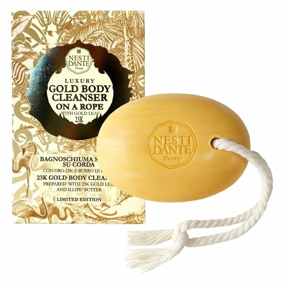 Мыло Nesti Dante Luxury Gold Body Cleaners, Шикарное Золотое очищающее, 150 г