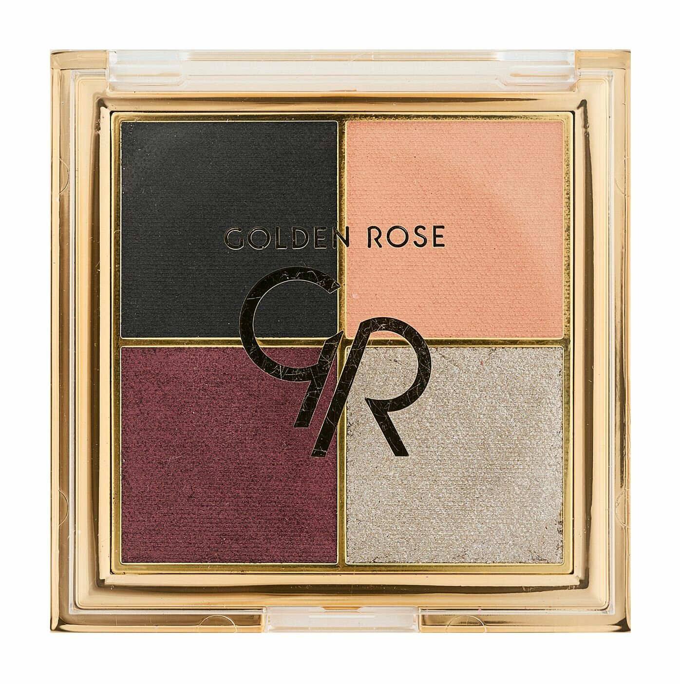 GOLDEN ROSE Тени для век Quattro Eyeshadow Palette 8,8 г 01 Midnight Kiss