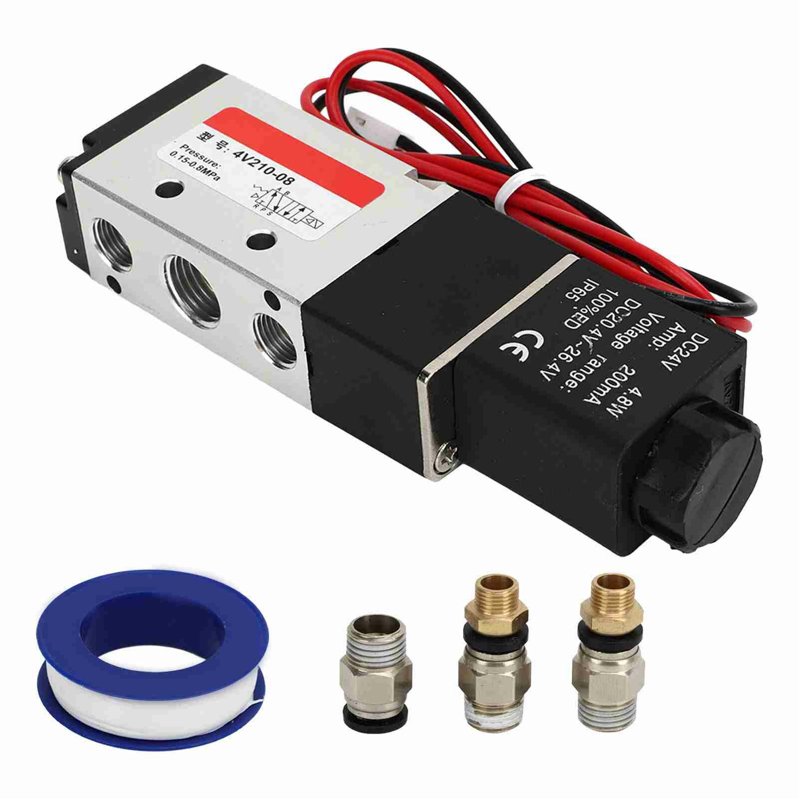 Электрический соленоидный воздушный клапан 4V210 08 5 Way 2 Положение надежное долговечное соленоидное воздушный клапан для автомобиля