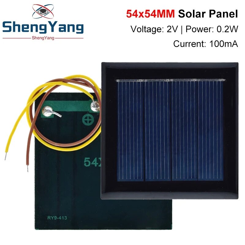 Солнечная панель TZT 2В 0.2Вт 1PCS