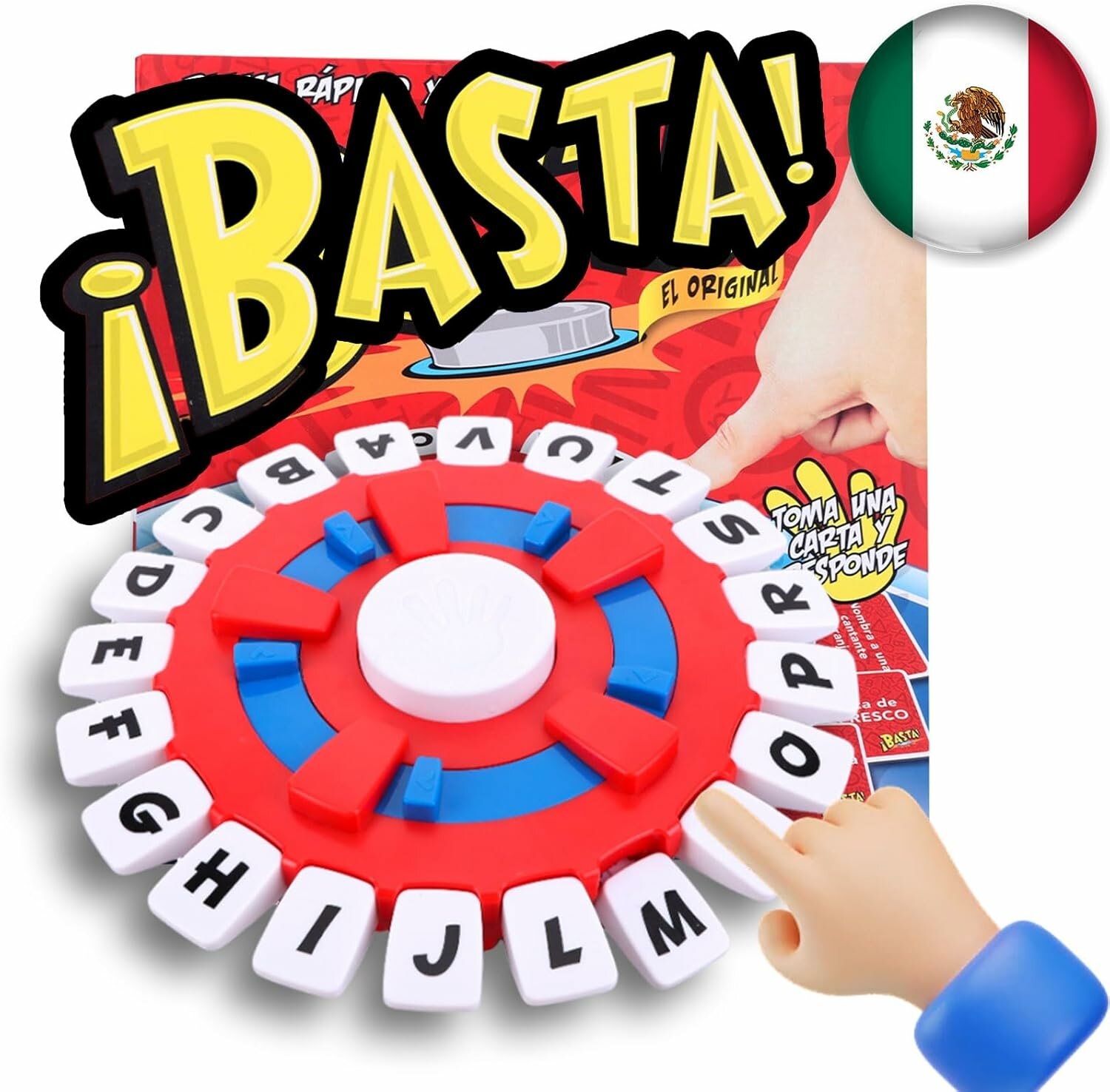AIZHIYI Juego de Mesa, Basta Juego de Mesa, Juego De Aprendizaje Interactivo, Juguete Educativo De ARompecabezas, Juego de Mesa Familiar y Fiesta de Ritmo rápido para niños y Adultos Rojo, Размер 249.00 x 249.00 x 20.00mm, Материал Пластик, Возраст 6 лет