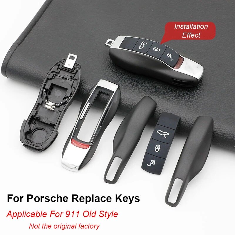 Для Porsche Cayenne Macan Panamera 718 Boxster 911, чехол для автомобильного ключа, корпус, модификация дистанционного управления, замена корпуса, замените завод
