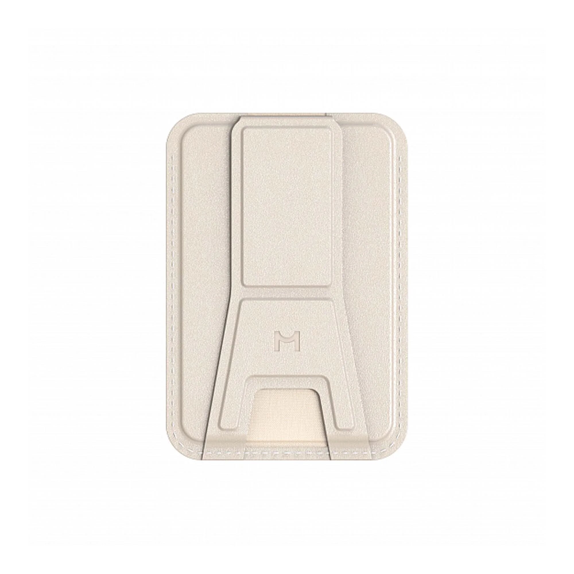 Кошелек-кардхолдер c подставкой Magssory Duo Magnetic Kickstand Wallet ivory